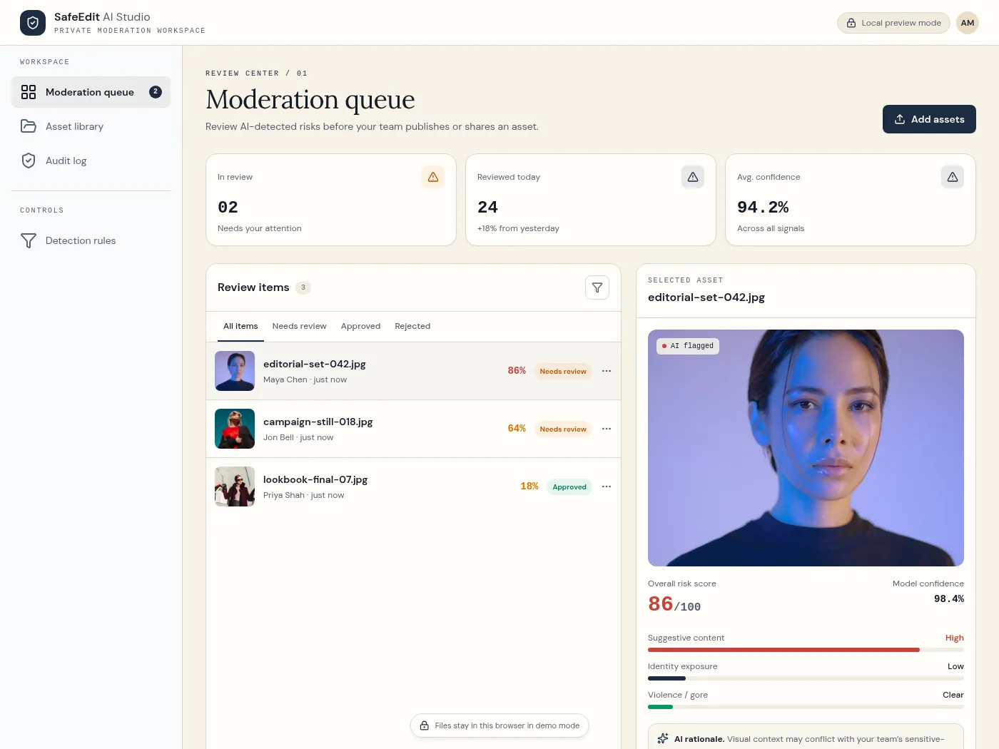 SafeEdit AI Studio