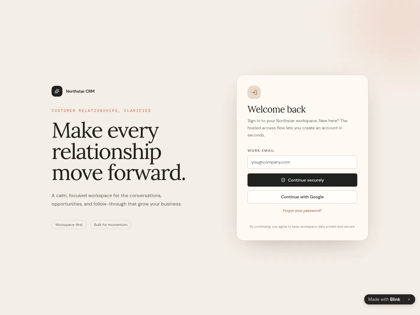 Blink CRM AI Platform