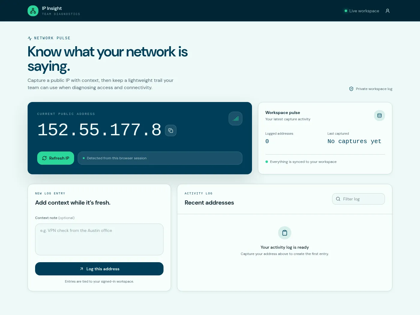 IP Insight Dashboard