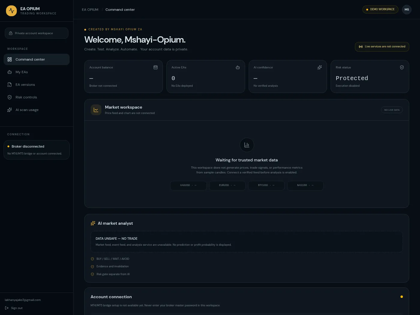 TradeAI Terminal