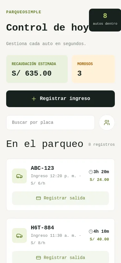 ParqueoSimple