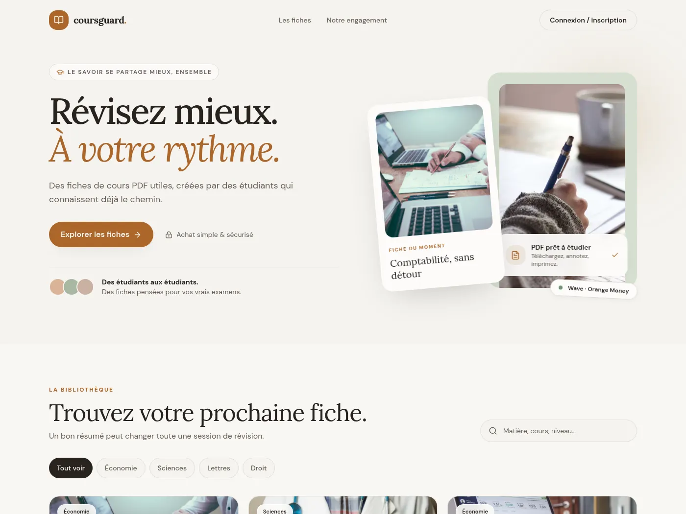 CoursGuard Marketplace