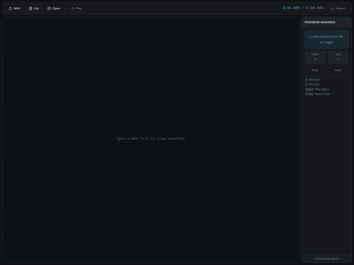 Voice Timing Editor