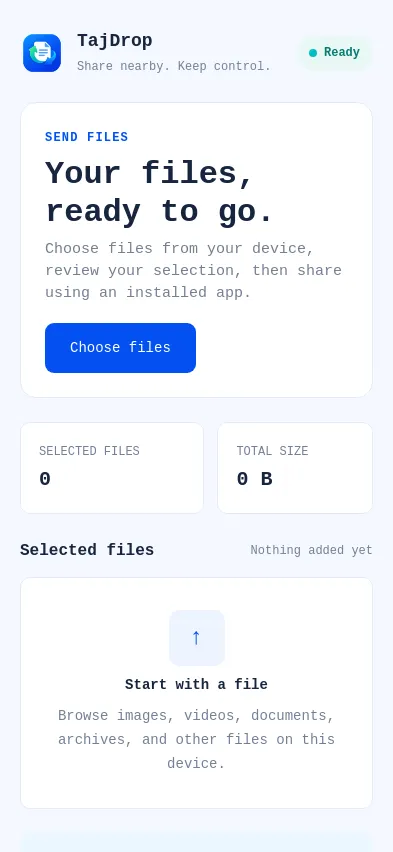 TajDrop File Transfer