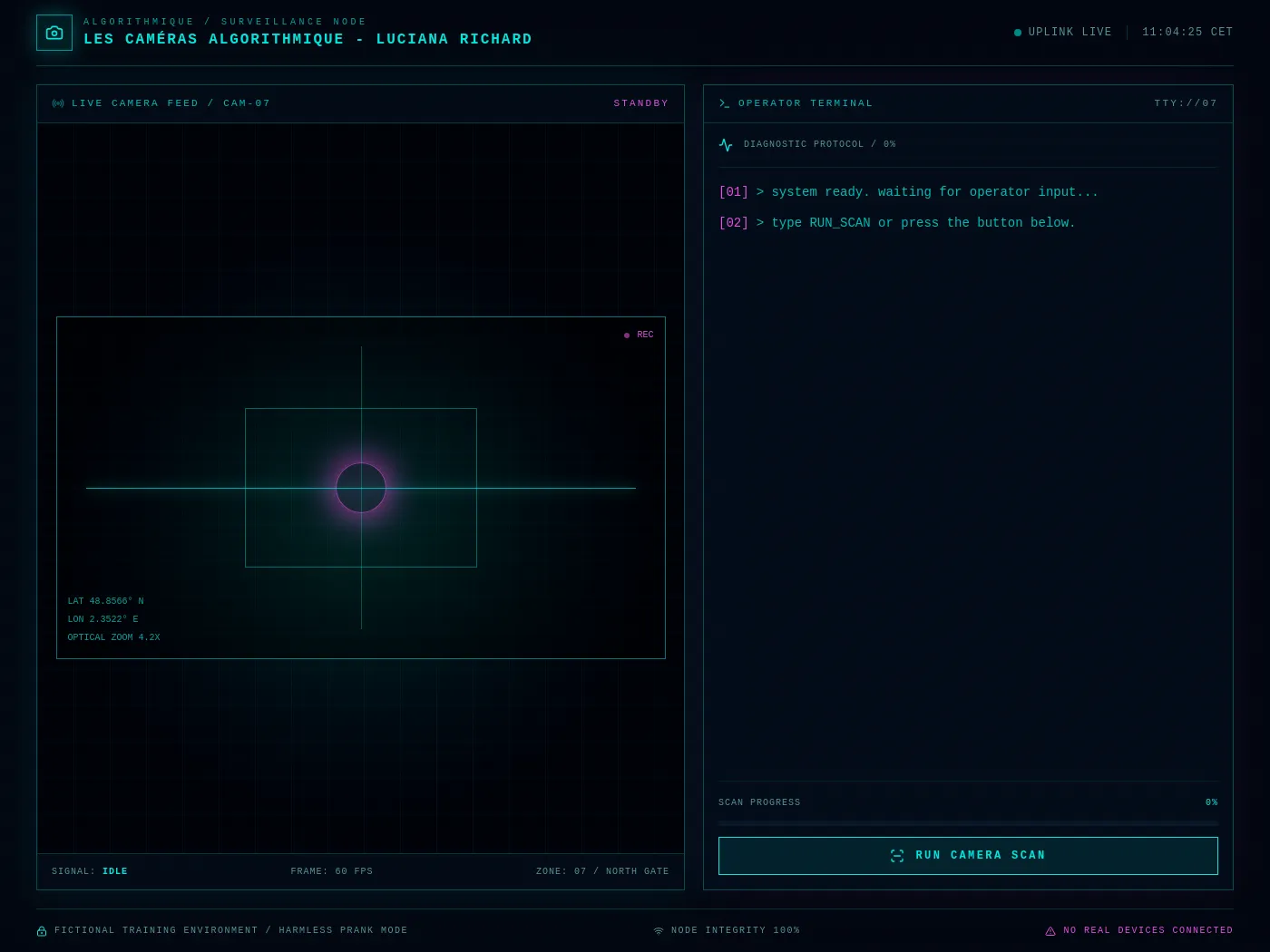 Algorithmique Cam Hacking Sim