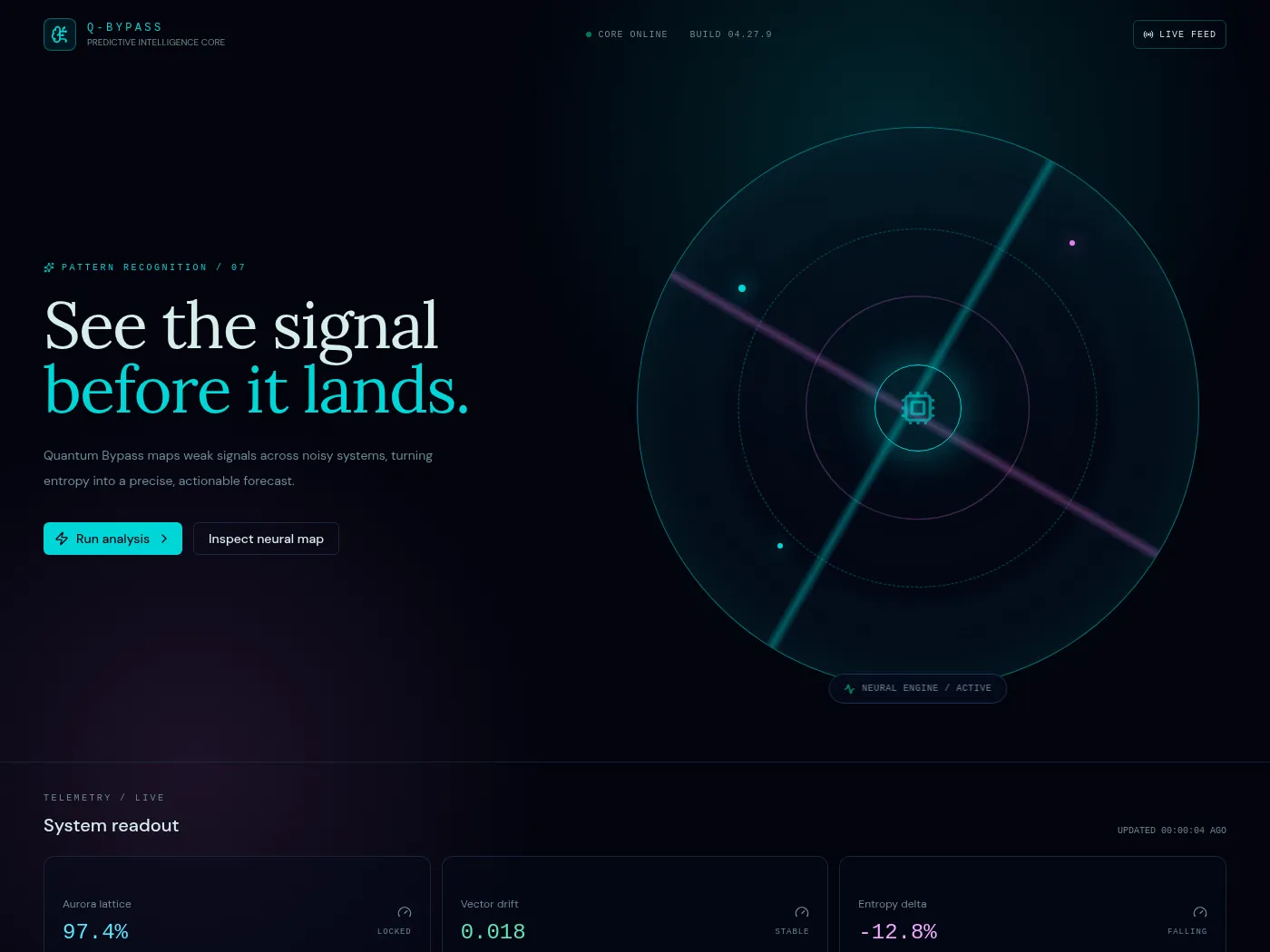 Quantum Bypass 3D AI Core