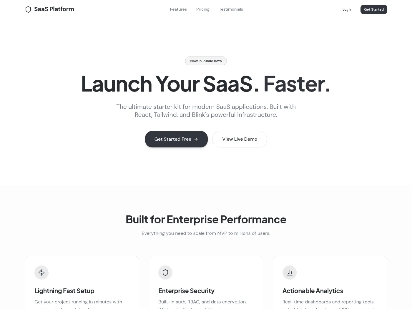 SaaS Platform Pro