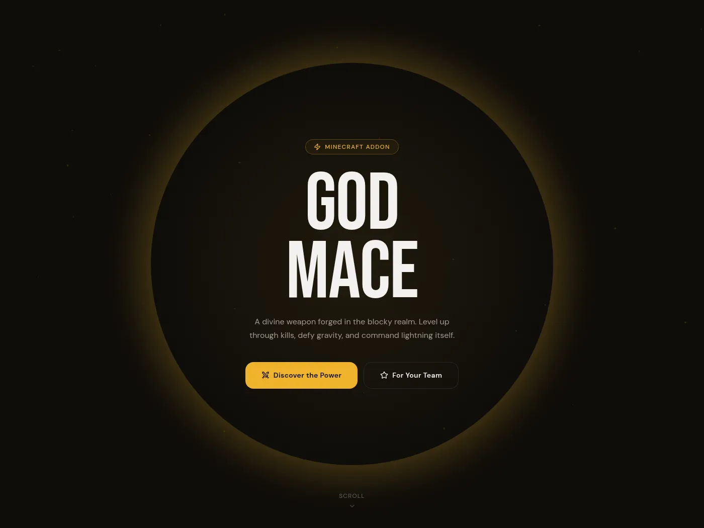 God Mace Minecraft Addon