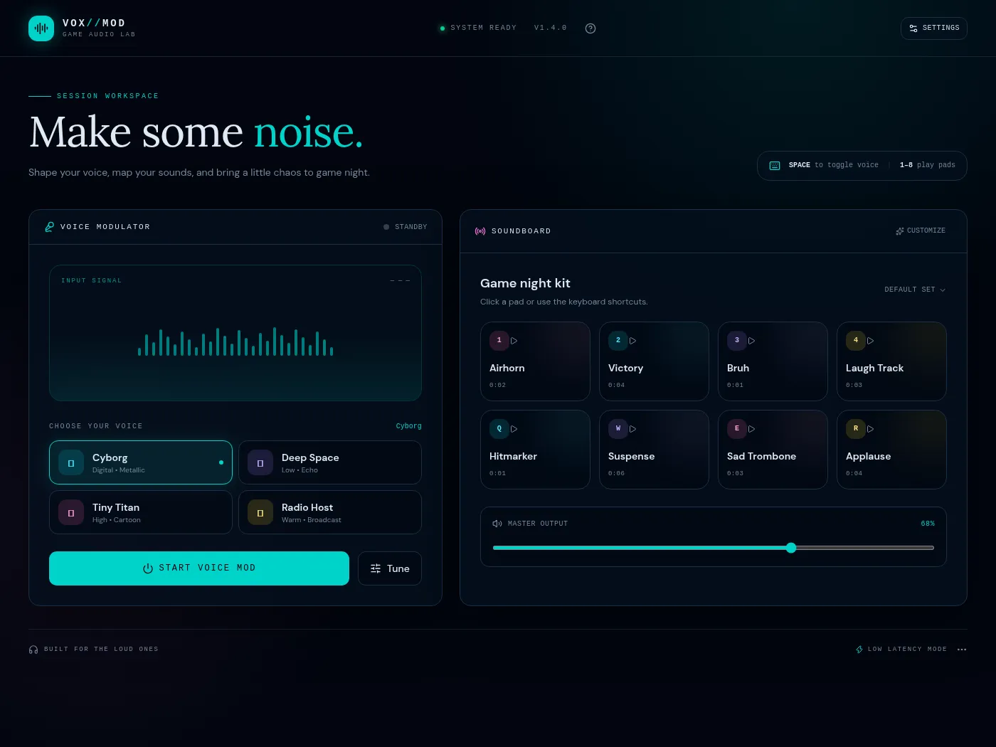 Game Voice Soundboard