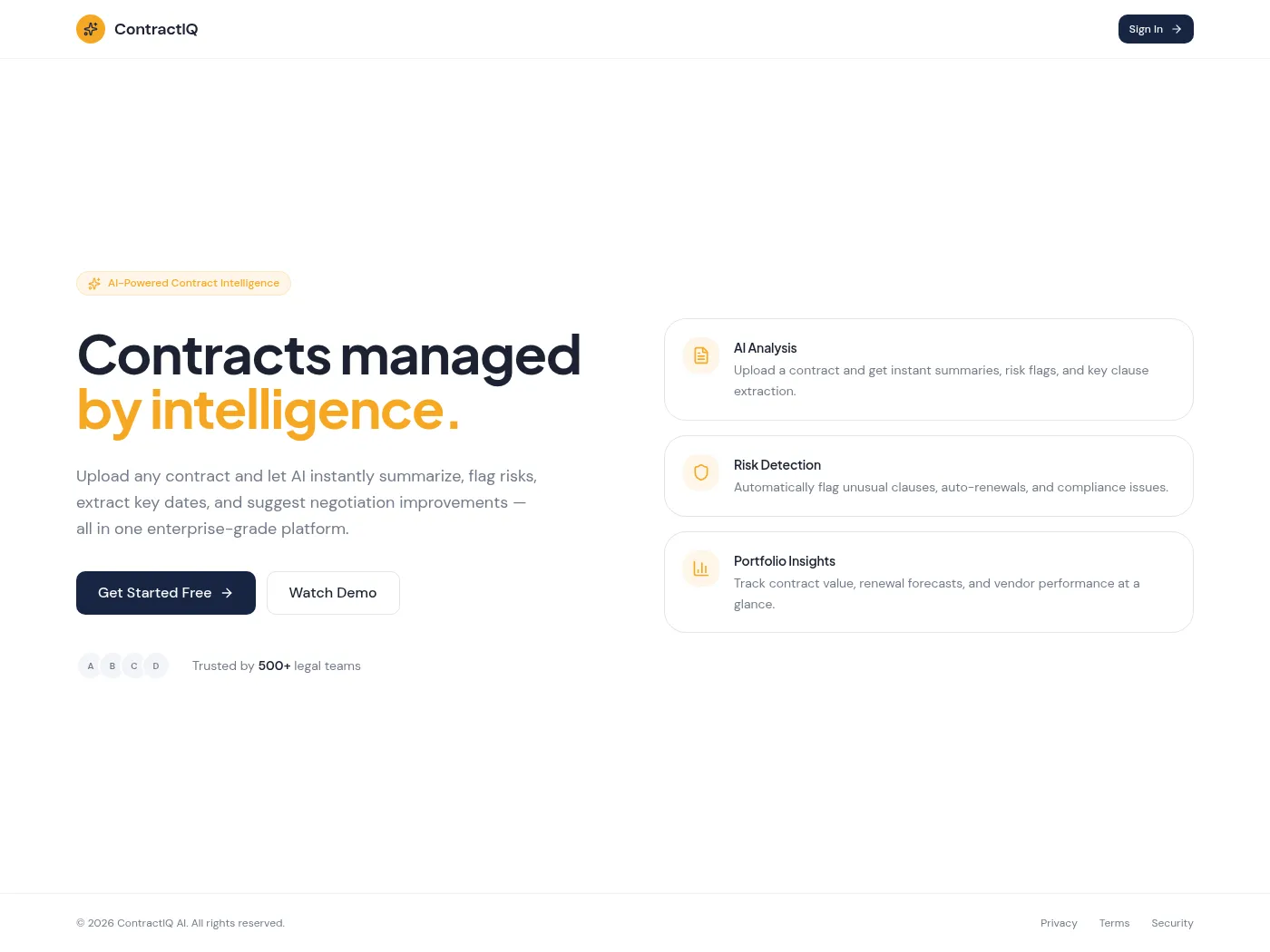 ContractIQ AI Manager