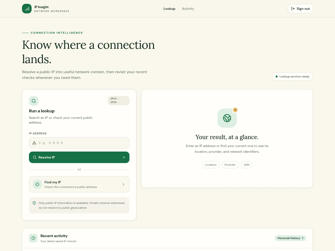 IP Insight Dashboard