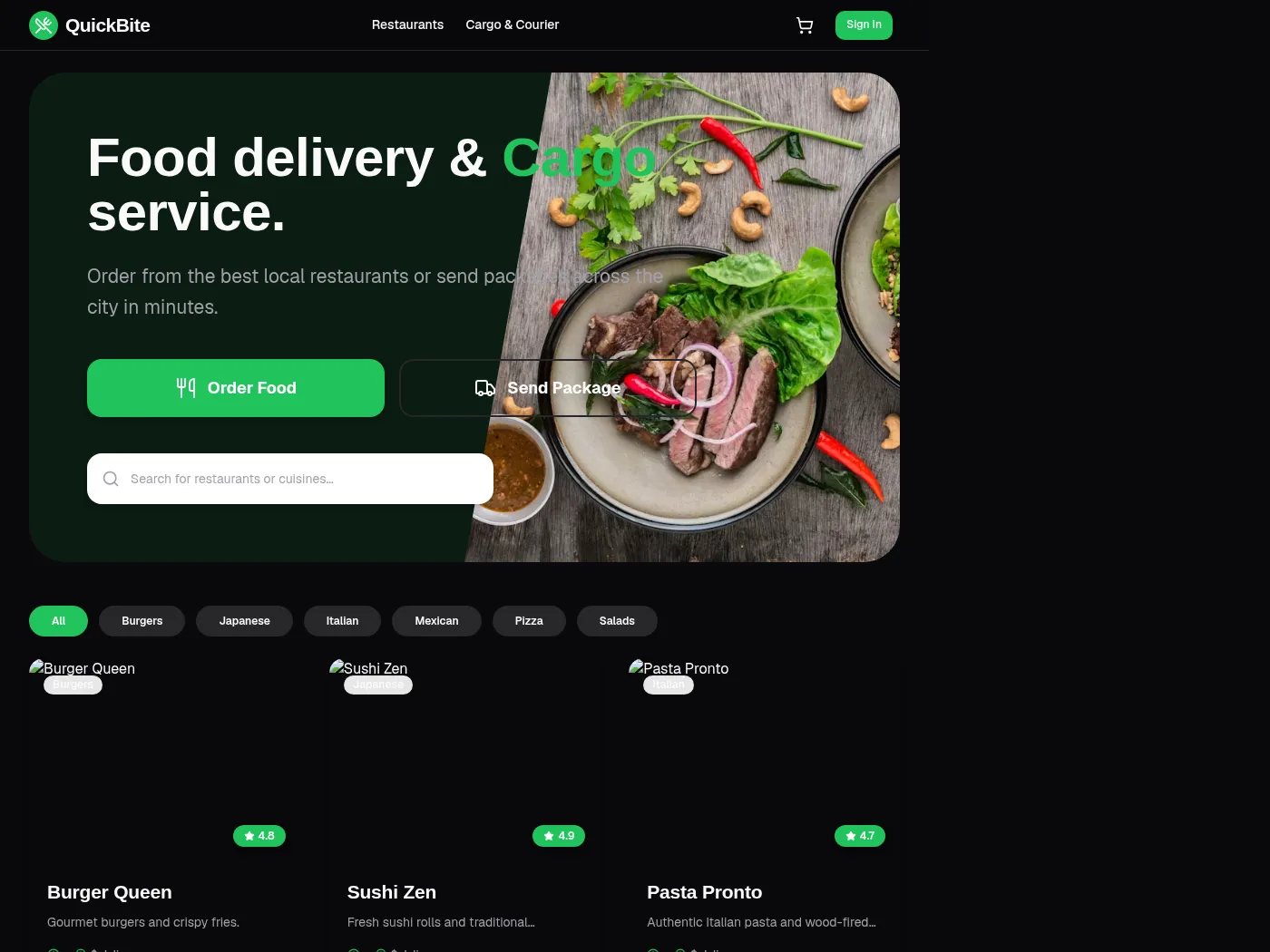 QuickBite Food Delivery