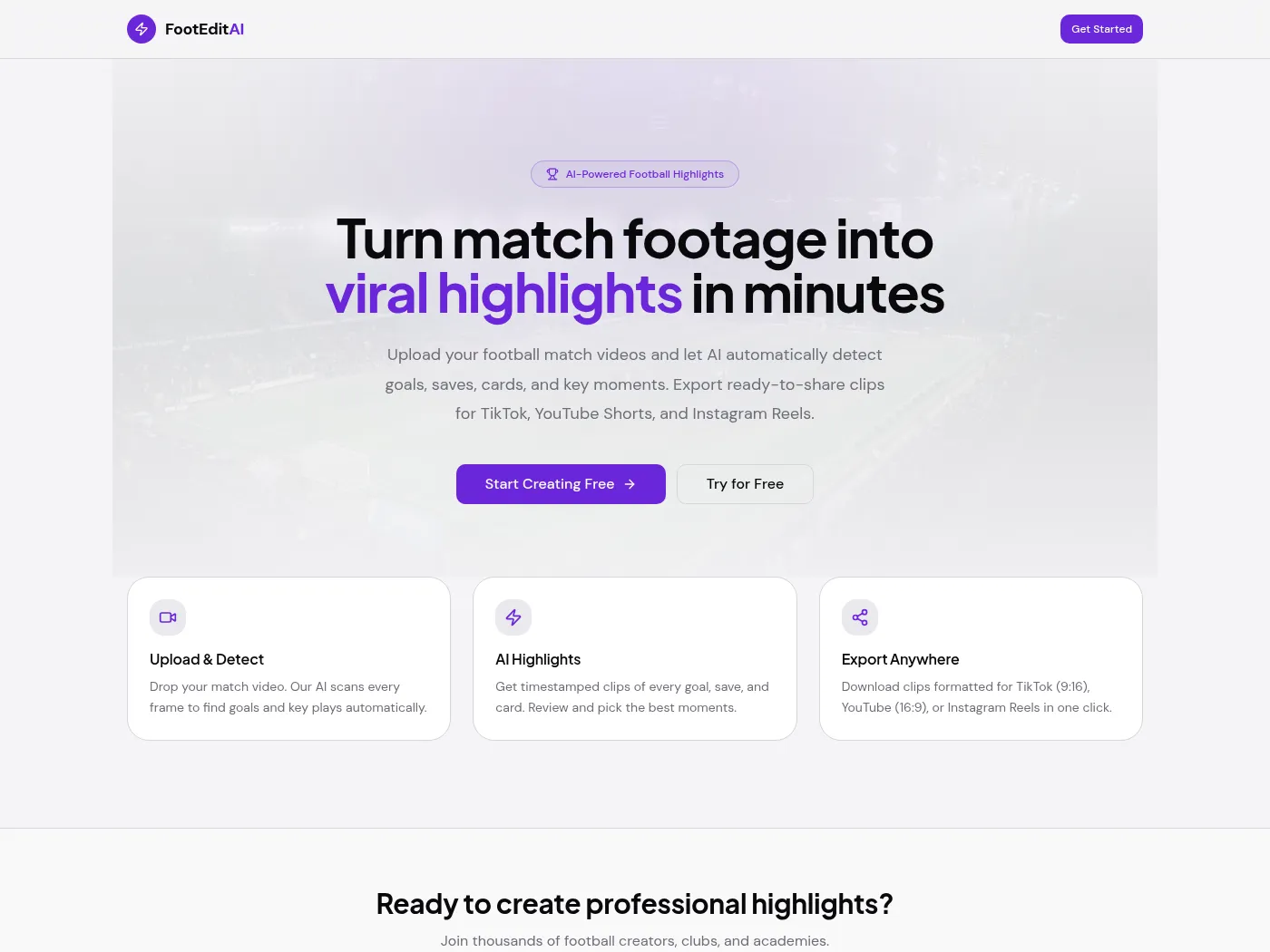 FootEdit AI Highlights