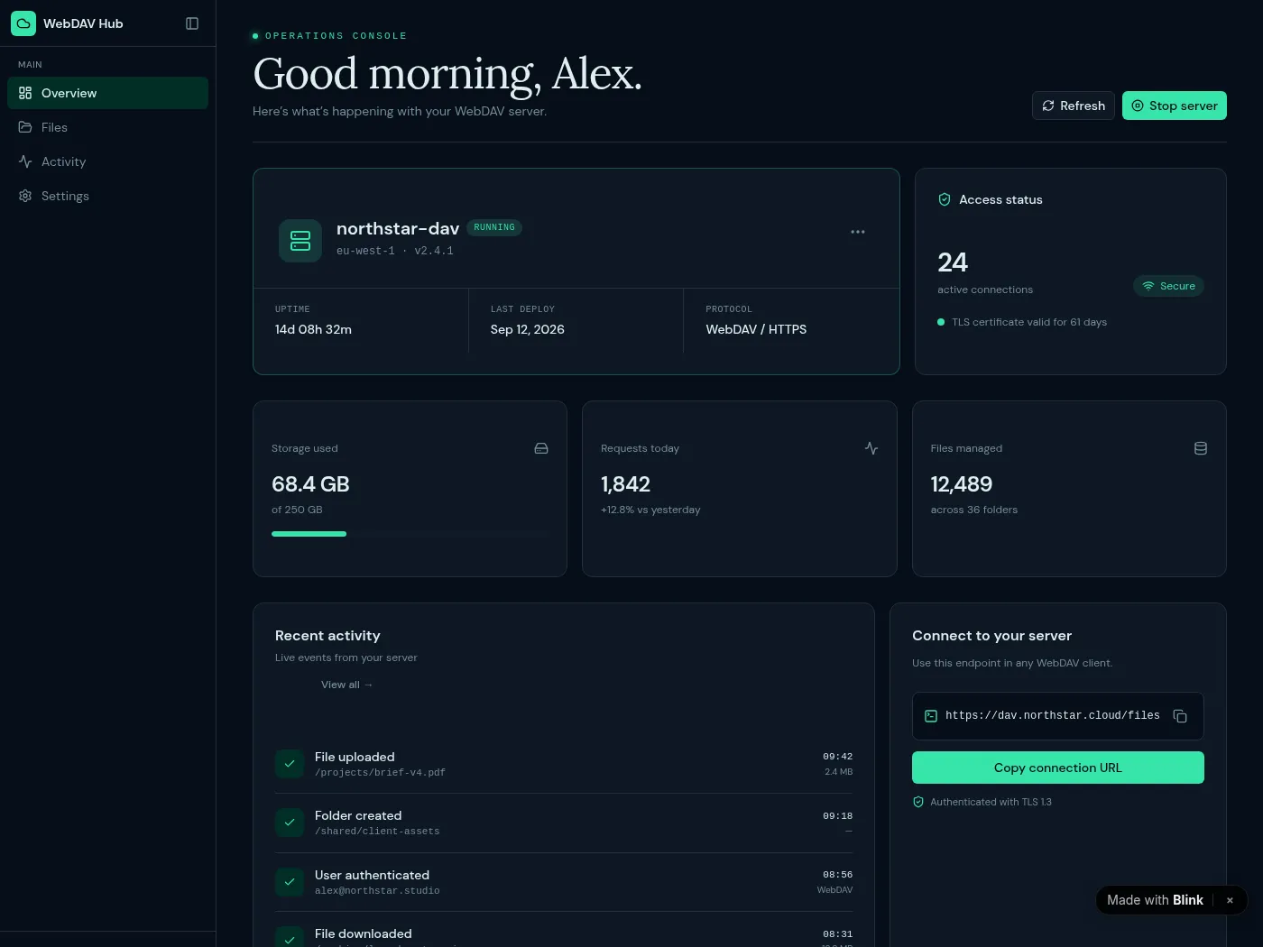 WebDAV Server Hub