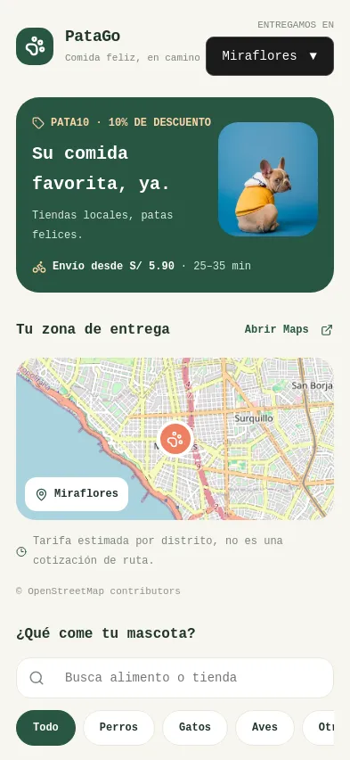 PetEats Delivery App