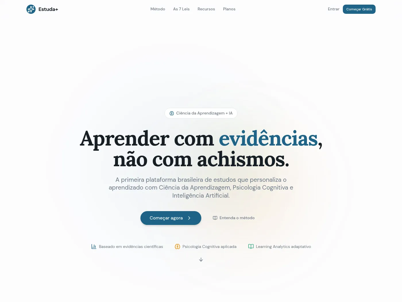 Estuda+ Evidence Learning Platform