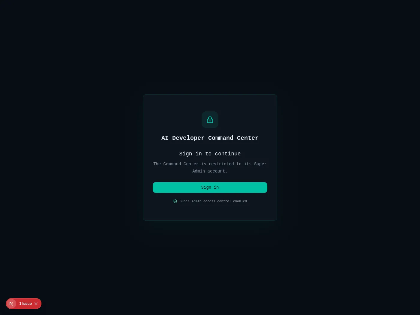 AI Developer Command Center