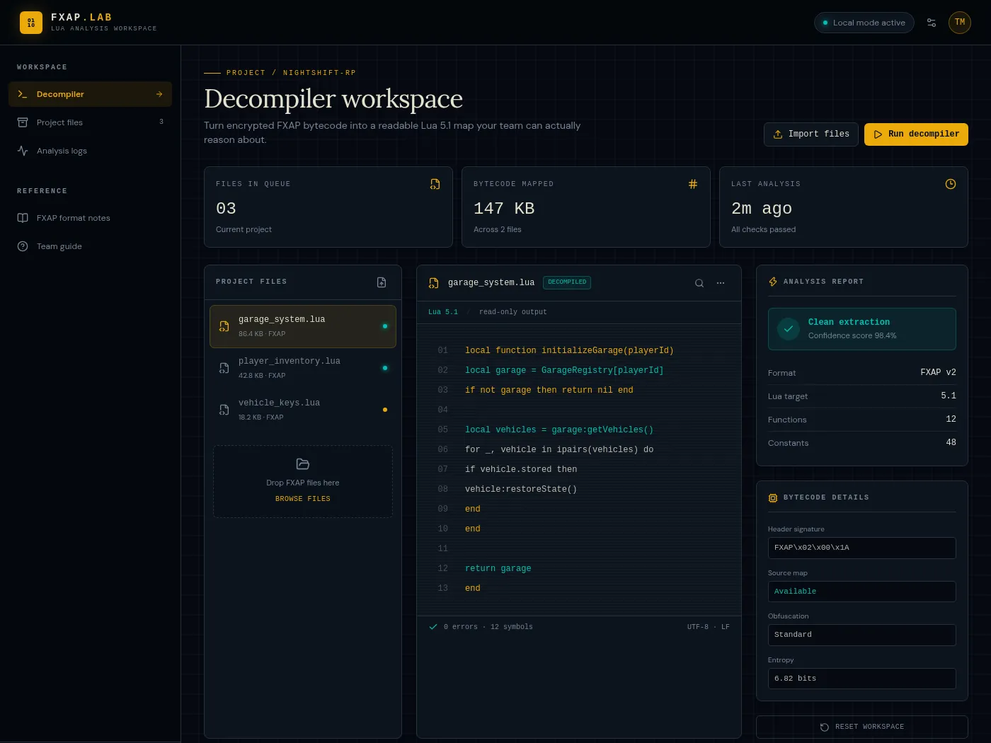FXAP Lua Decrypt Toolkit