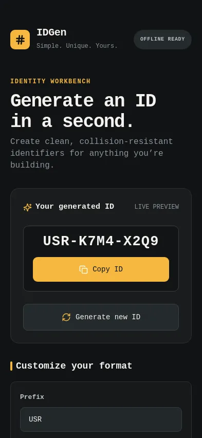 IDGen Mobile