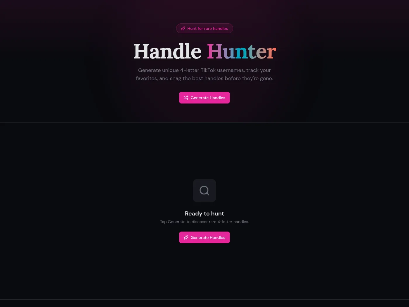 TikTok Handle Hunter