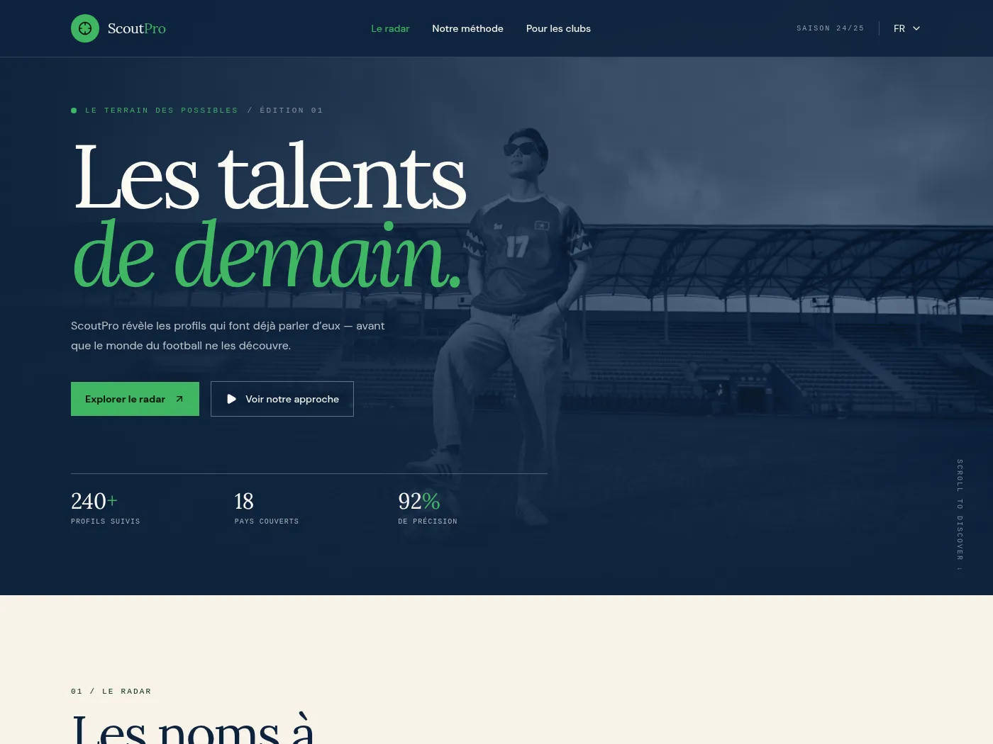 ScoutPro Football Talent