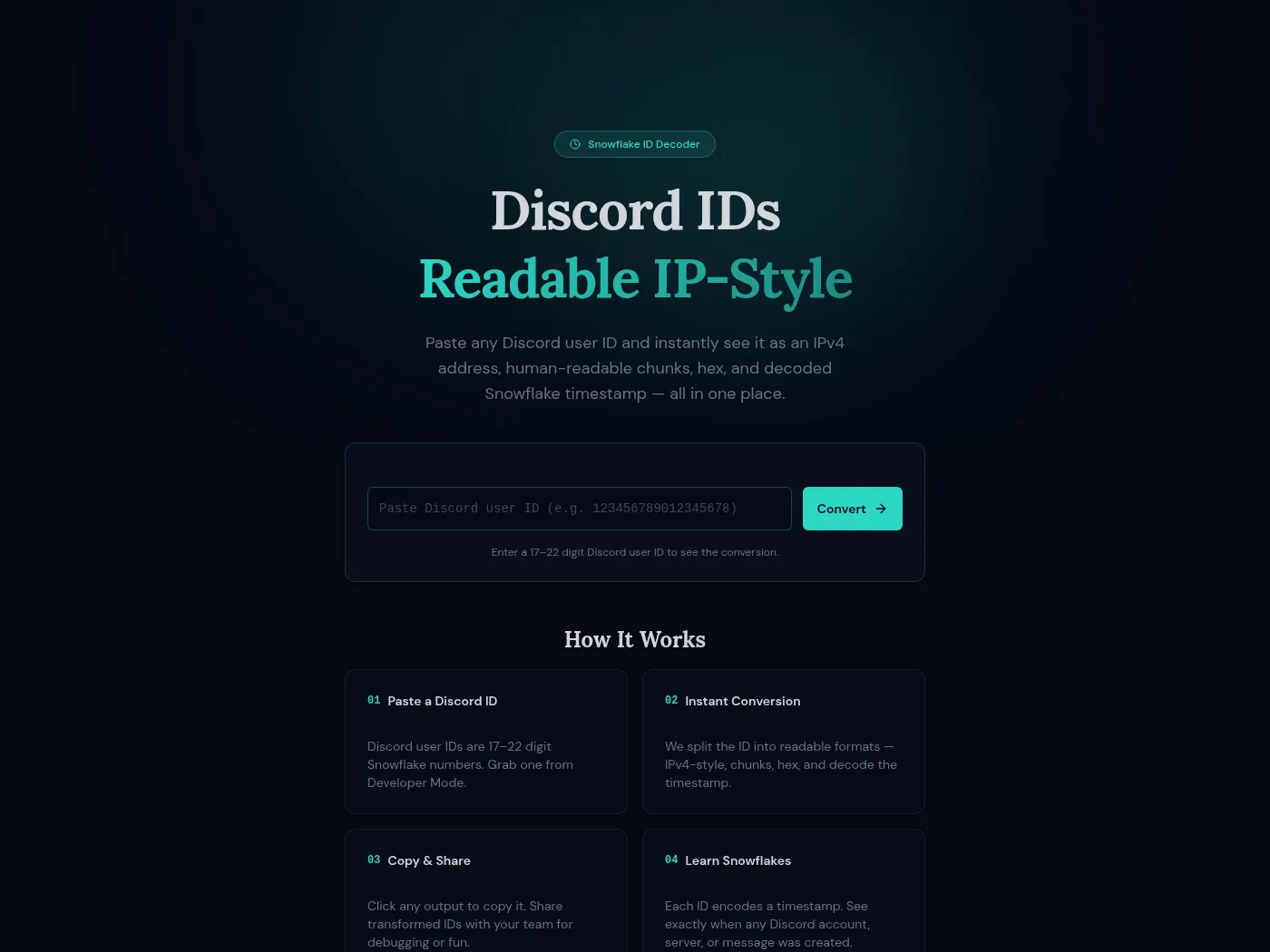ID2IP Converter