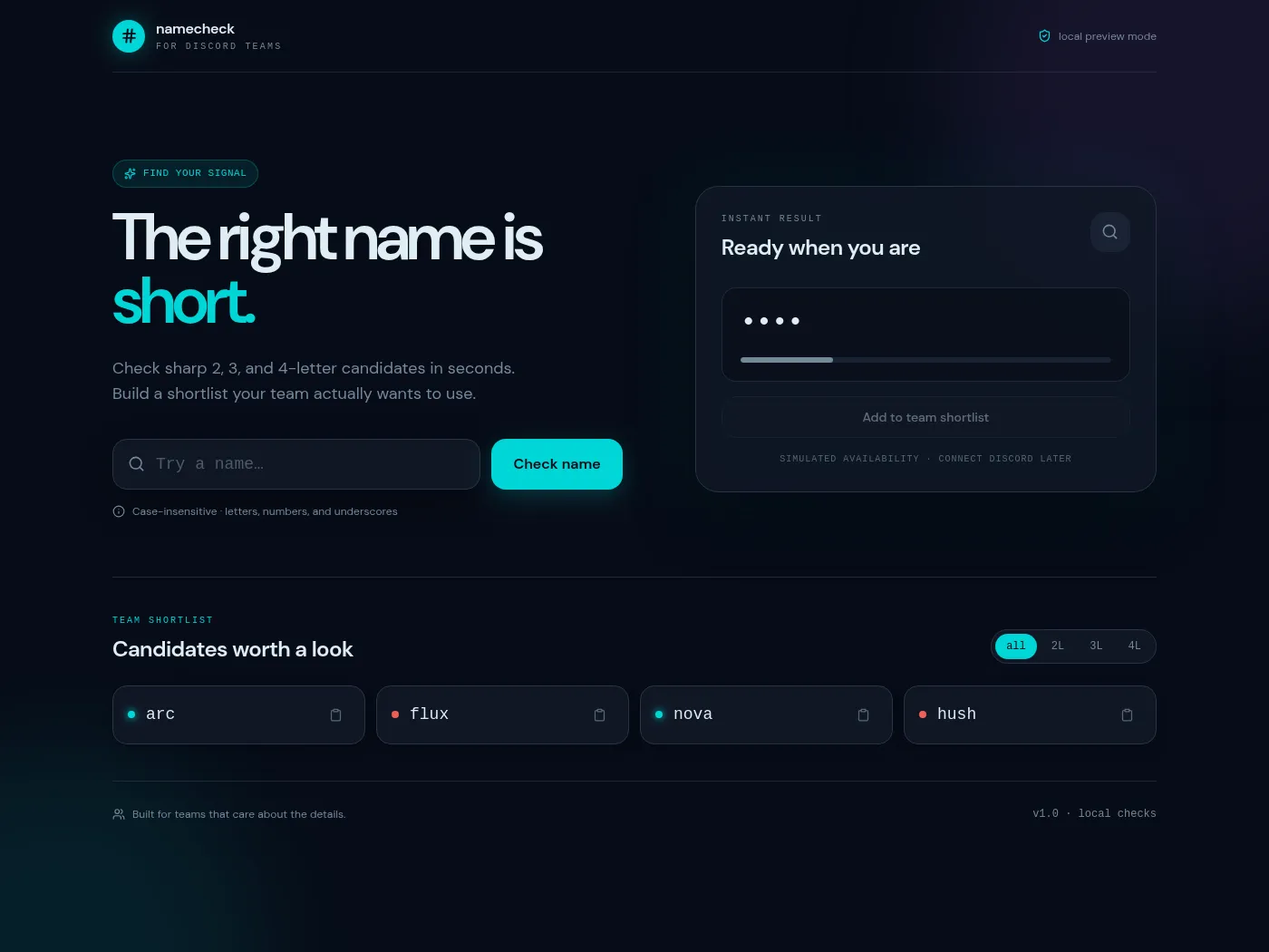 Discord Name Checker
