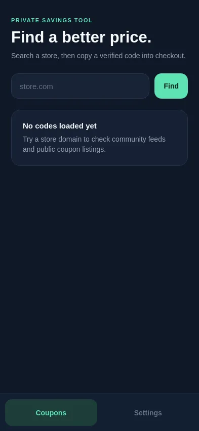 Hybrid Coupon Companion