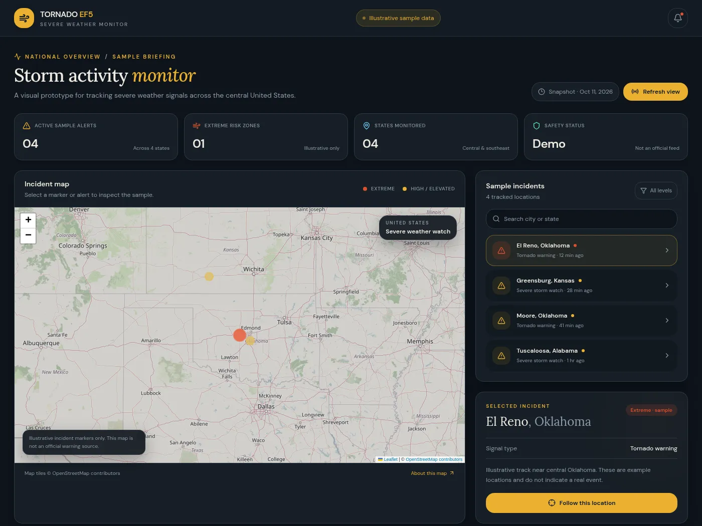 Tornado EF5 Tracker