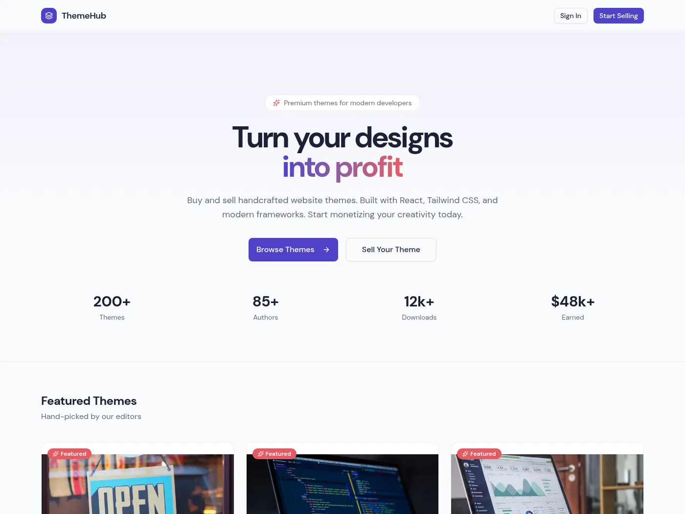 Theme Monetizer Hub