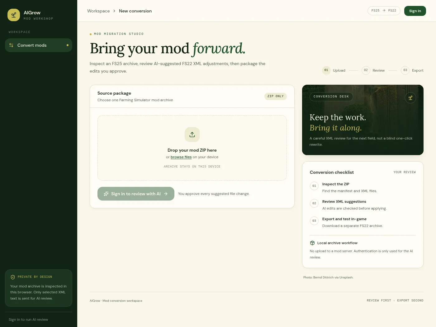 AIGrow Mod Converter
