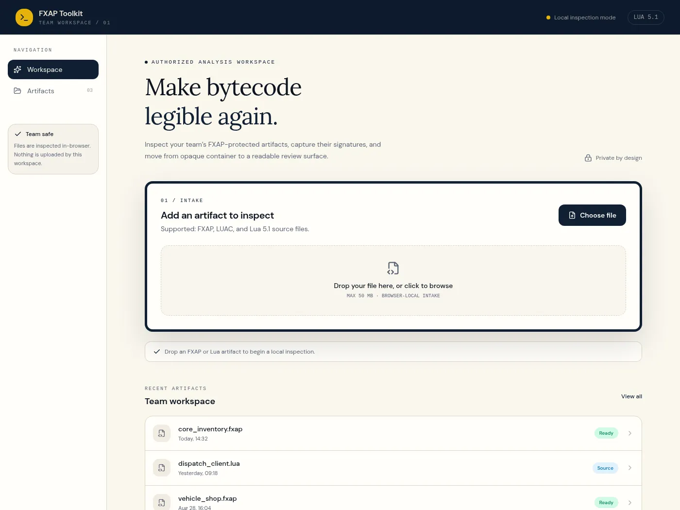 FXAP Bytecode Toolkit