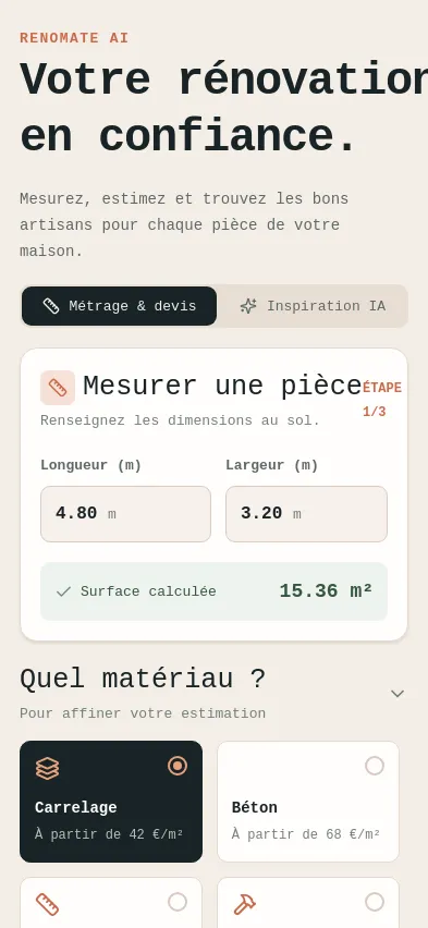 RenoMate AI Estimator