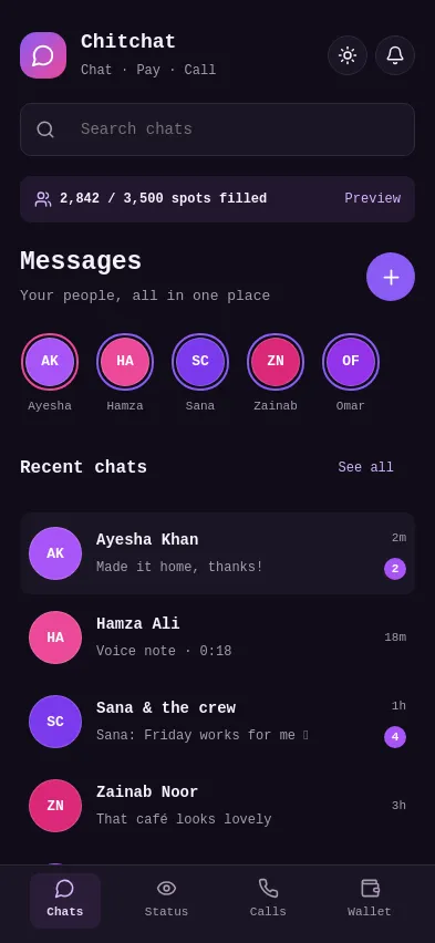 Chitchat Messenger App