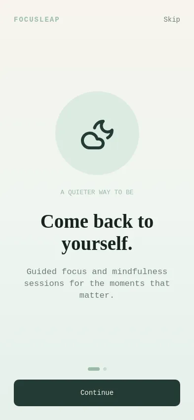 FocusLeap: Mindfulness Suite