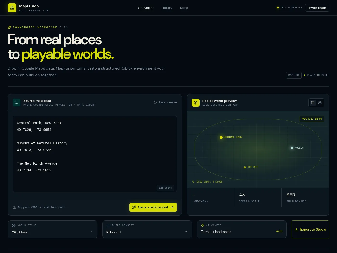 MapFusion AI Converter