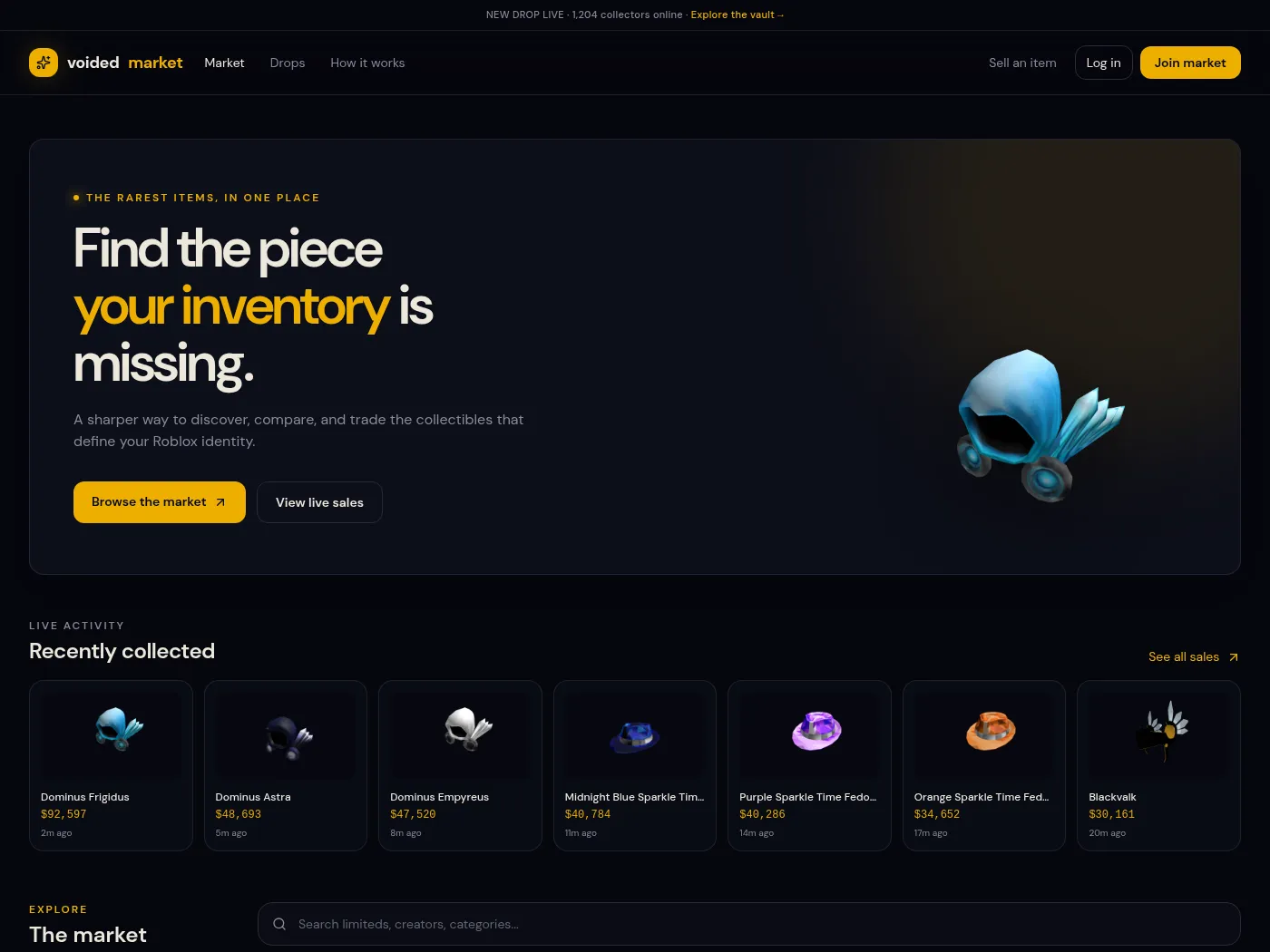 VoidedMarket Revamp