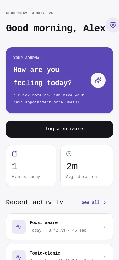 SeizureTrack Mobile