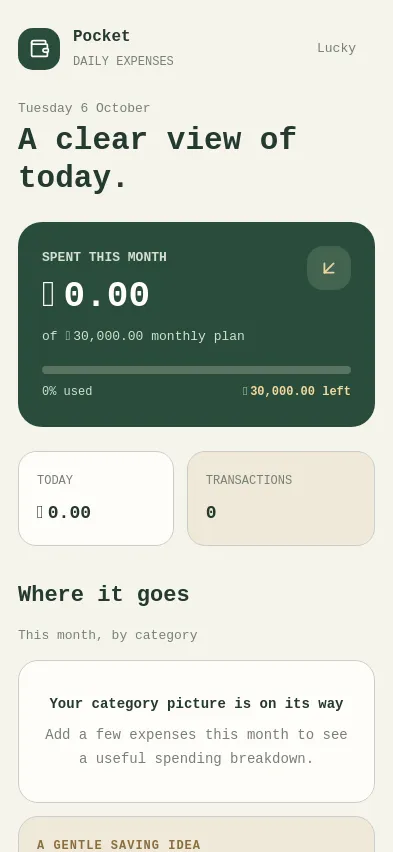 Pocket Expense Tracker