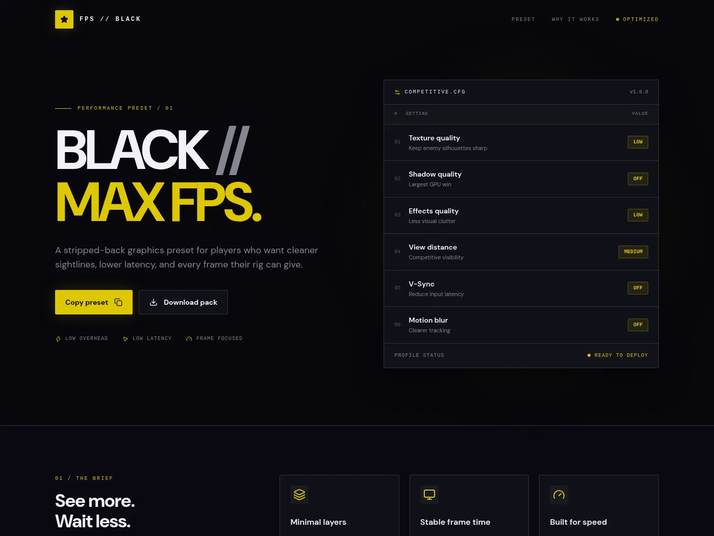FPS Black Graphics Pack