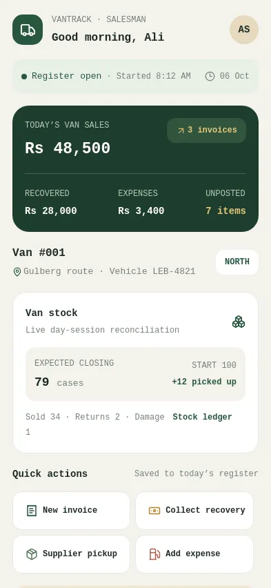 VanTrack Distribution Suite