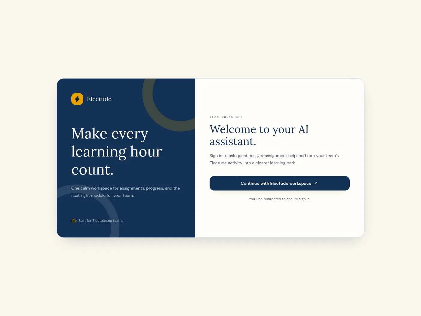 Electude AI Assistant