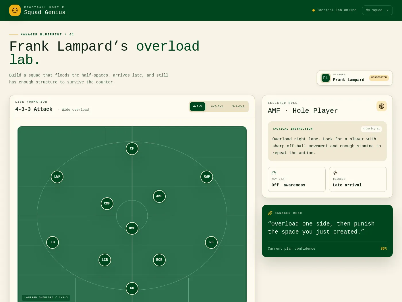 eFootball Squad Genius