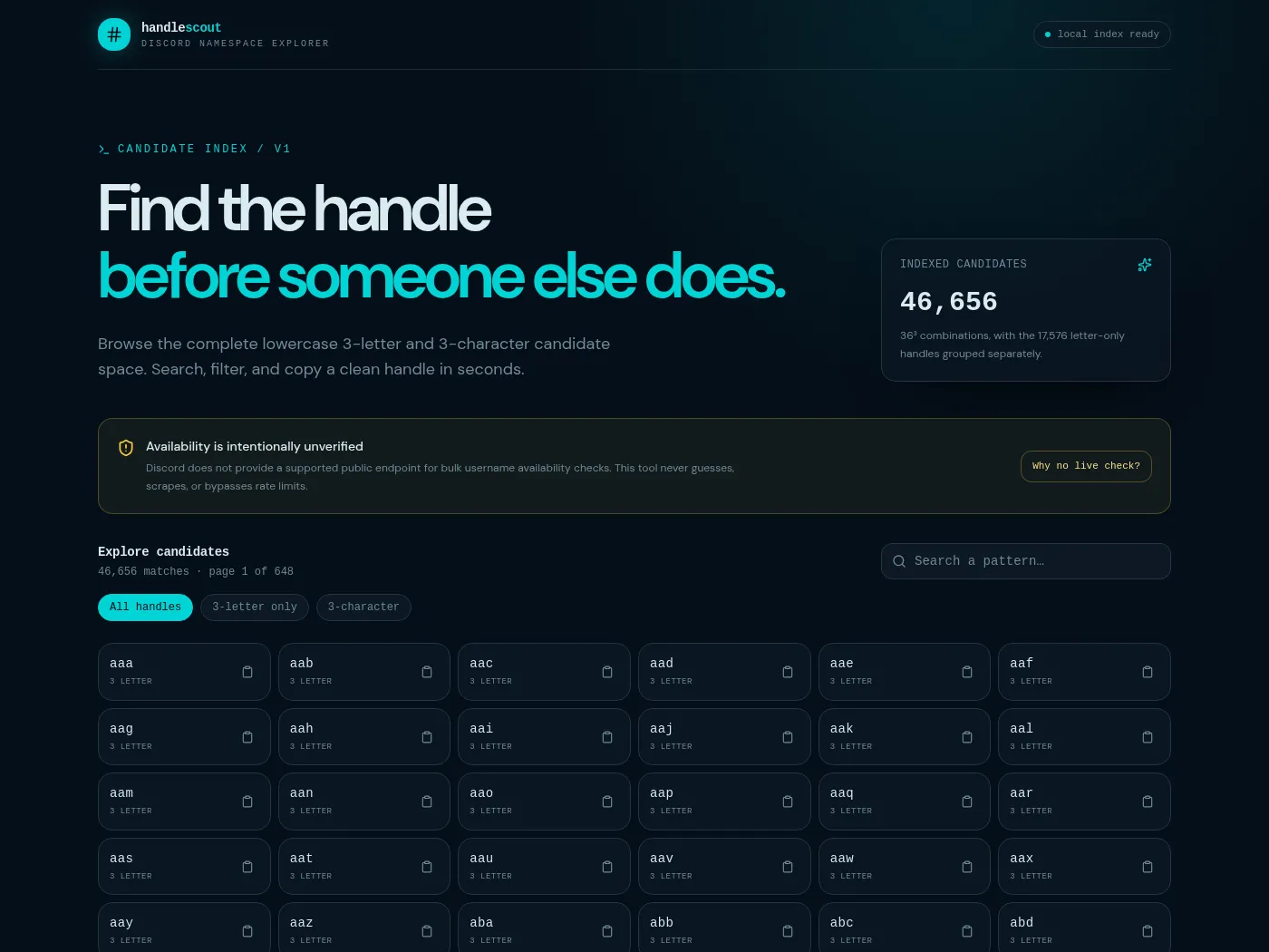 Discord Username Checker