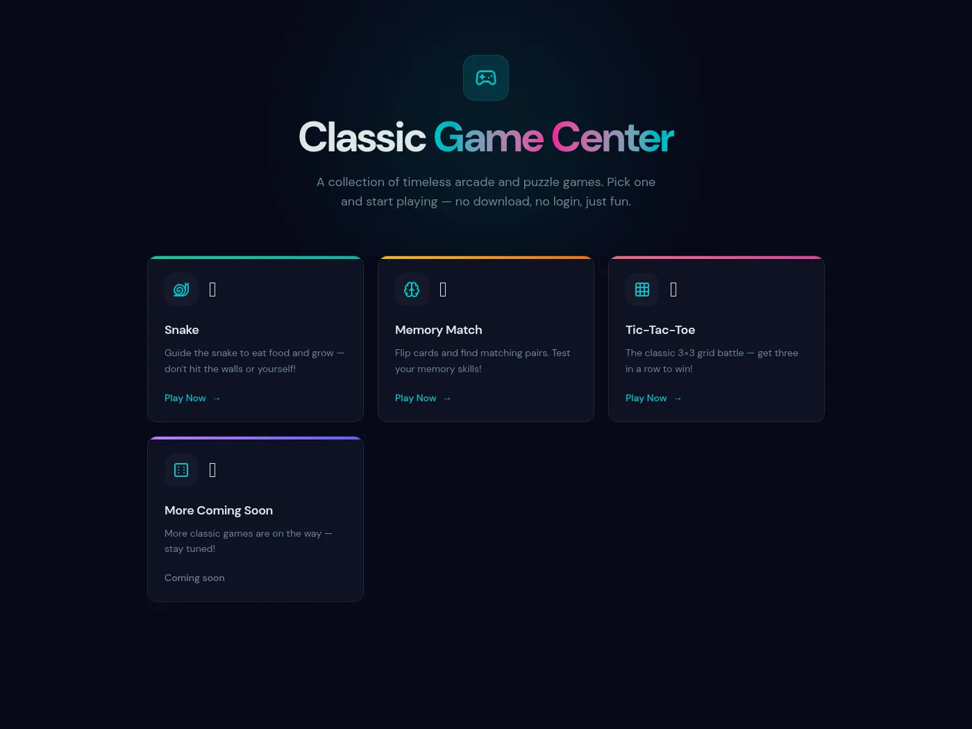Classic Game Center