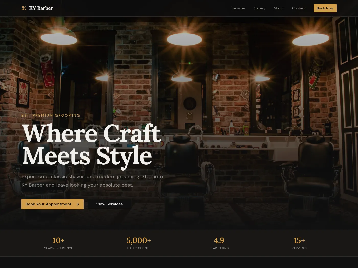 KY Barber Website