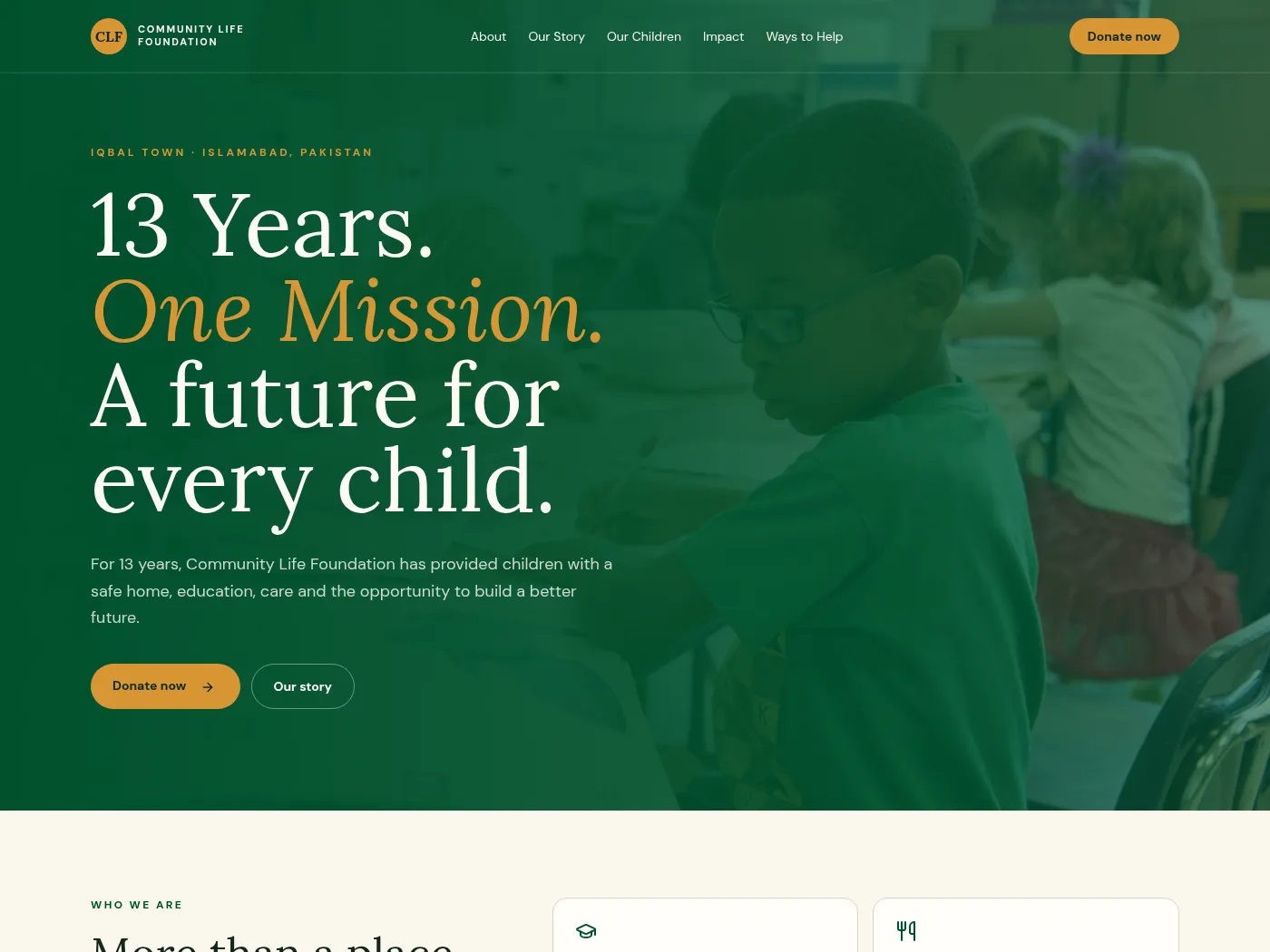 CLF Hopeful Futures Site