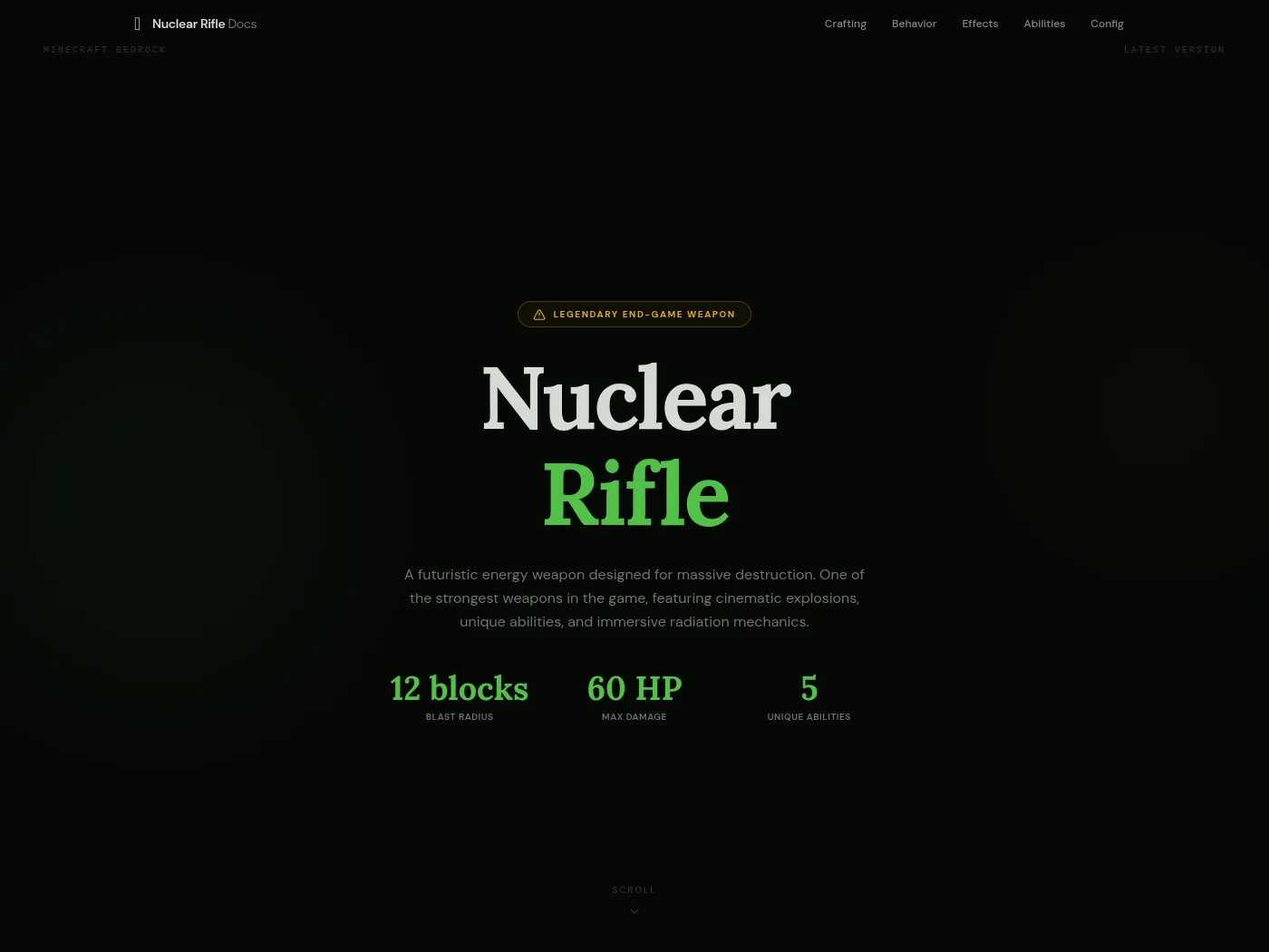 Minecraft Nuclear Rifle Doc