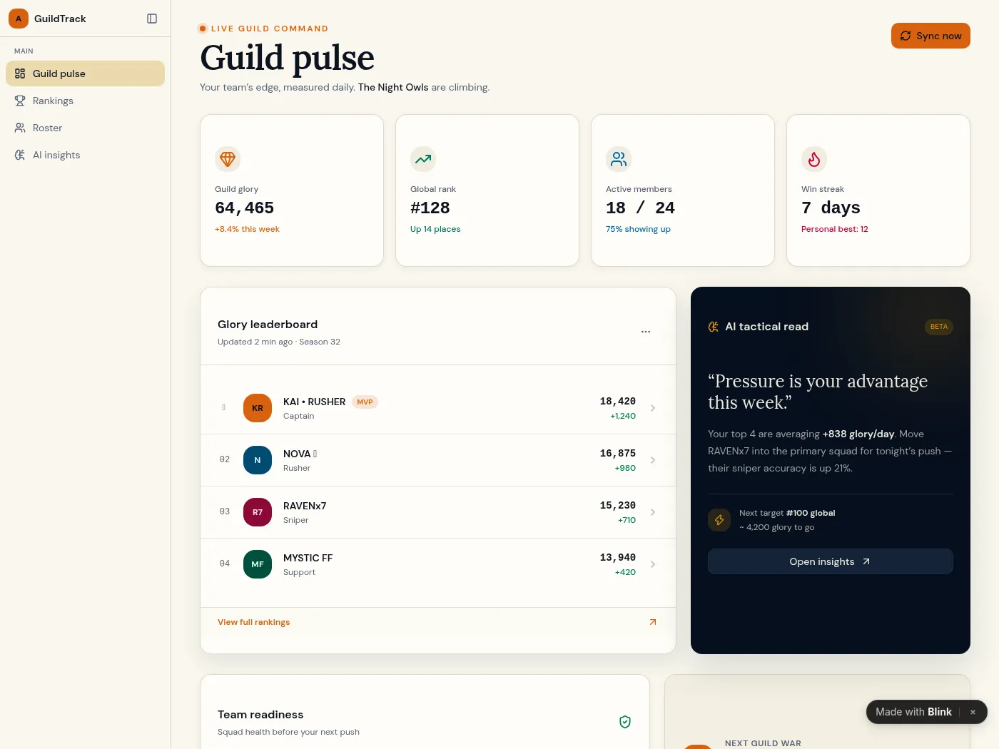 GuildTrack AI Bot
