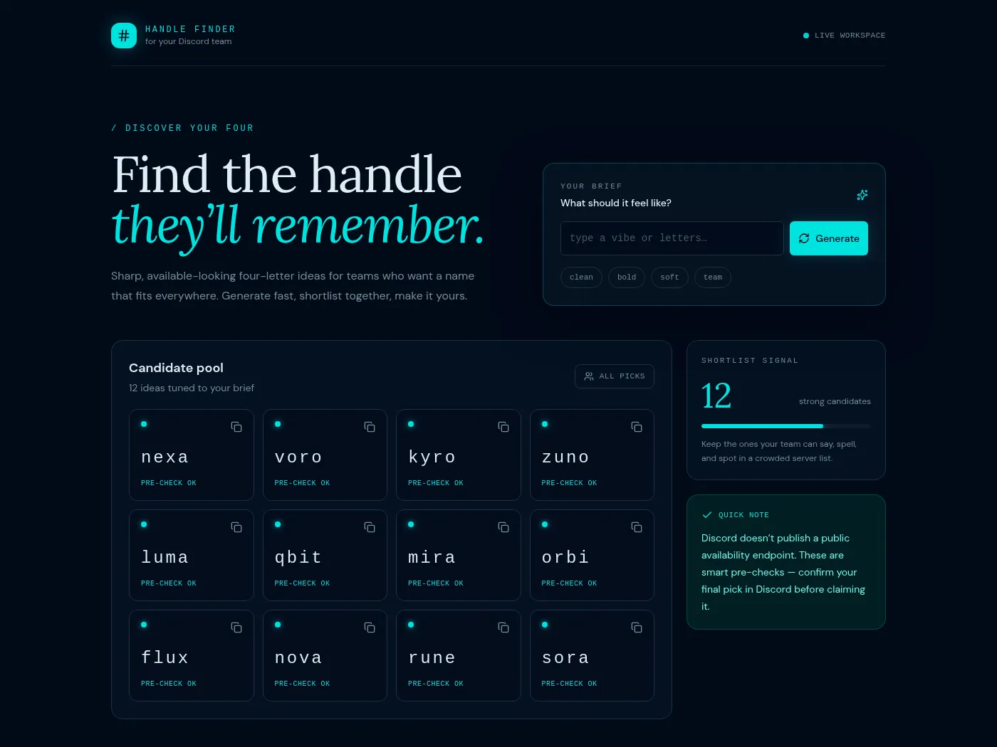 Discord Handle Finder